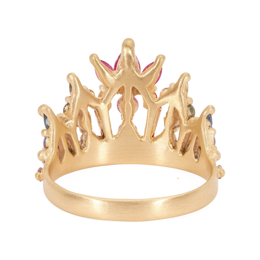 Rainbow Star Bright Short Lace Petal Ring – Love & Luxe